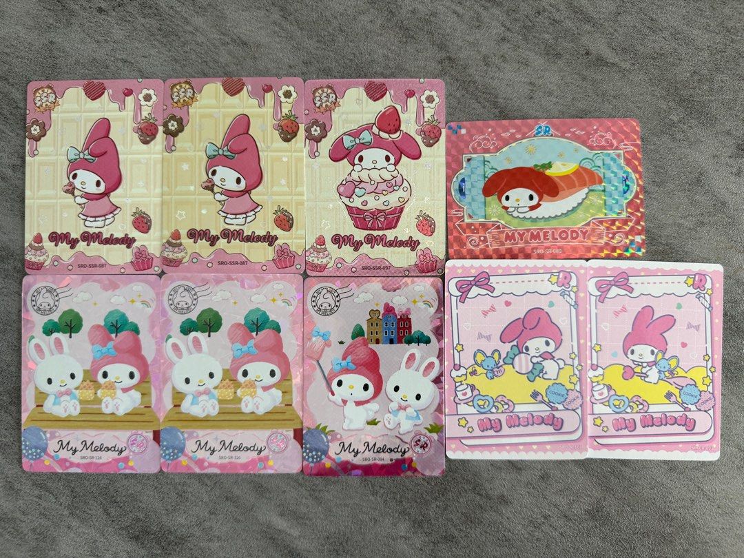 WTT Sanrio Kabao Kayou Trading Cards - My Melody Kuromi Pochacco Pompompurin Hanyodon Keroppi ...