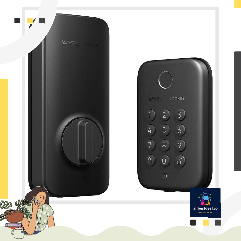 WYZE Lock Bolt, Fingerprint Keyless Entry Door Lock, Smart Bluetooth ...