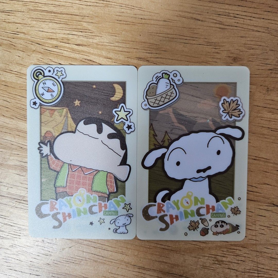 (2 for $5) CPCM Crayon Shin Chan Camping Transparent Card - Shin Chan ...