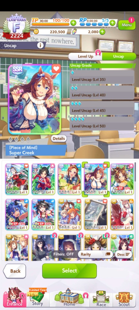 Akun Uma Musume Pretty Derby Starter 7 SSR Card Super Creek + Mejiro Palmer + Sakura Bakushin ...