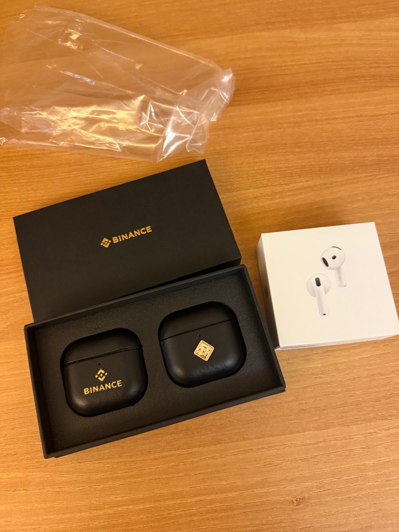 Binance VIP AirPod 4 case, 音響器材, 頭戴式/罩耳式耳機 - Carousell