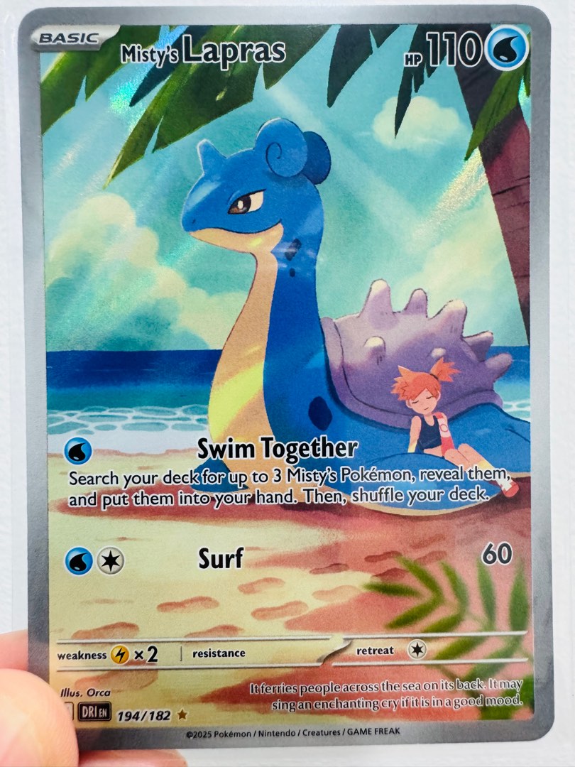 [Destined Rivals] Misty’s Lapras, Hobbies & Toys, Toys & Games on Carousell