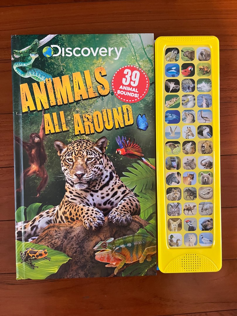 Discovery animals all around (39 animal sounds), 興趣及遊戲, 書本 & 文具, 兒童書籍 ...
