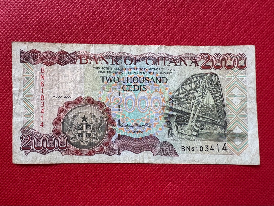 Ghana 2000 Cedis 2000 VF Banknote, Hobbies & Toys, Collectibles ...
