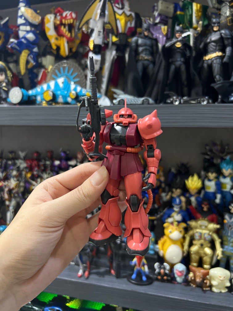 HG Red Zaku, Hobbies & Toys, Toys & Games on Carousell
