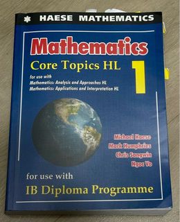 HAESE Mathematics Core Topics SL 1, 興趣及遊戲, 書本 & 文具, 教科書 - Carousell