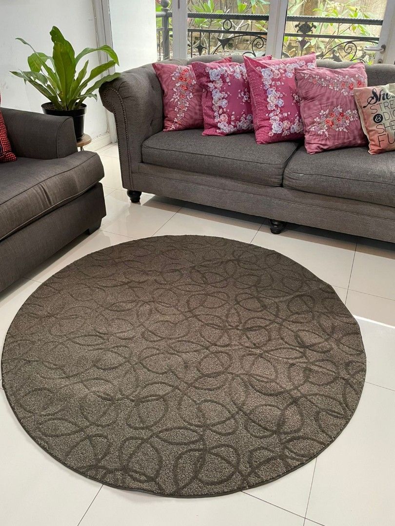 KARPET BULAT, Perabotan Rumah di Carousell