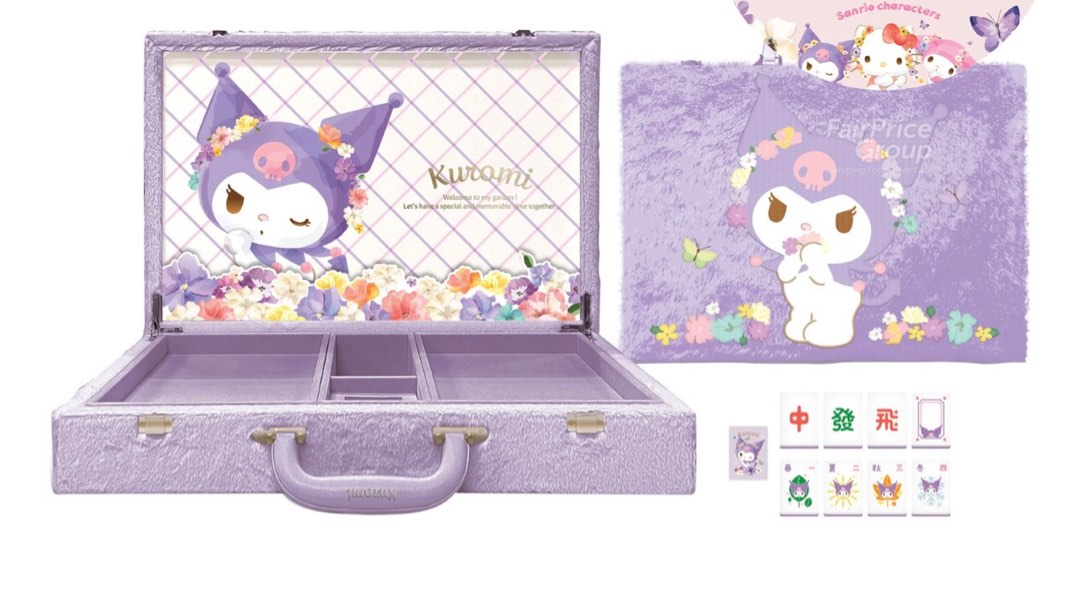 Kuromi Sanrio NTUC Mahjong Set, Hobbies & Toys, Toys & Games on Carousell