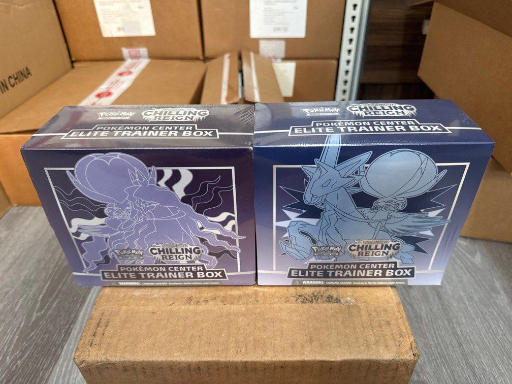 LAST SET - Pokemon Chilling Reign Elite Trainer Boxes (ETB) from ...