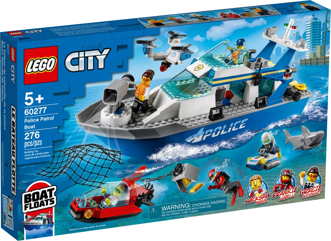 Lego City 60277 Police Patrol Boat, Hobbies & Toys, Toys & Games on ...