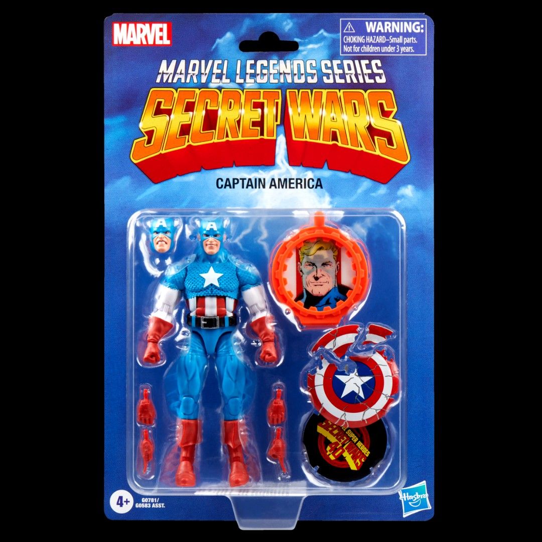 MISB Marvel Legends Secret Wars 40th Anniversary Captain America Retro ...