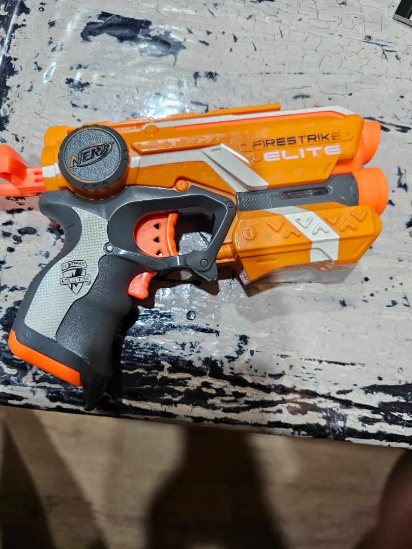 Nerf Firestrike Elite Blaster, Hobbies & Toys, Toys & Games on Carousell