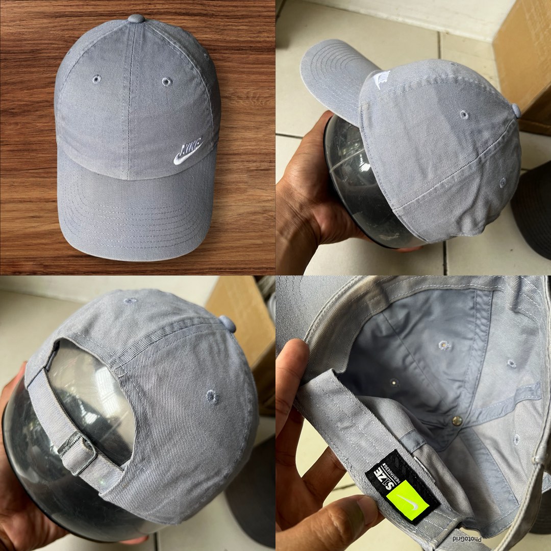 Nike Heritage86 Grey Side Logo Cap, Men's Fashion, Watches ...