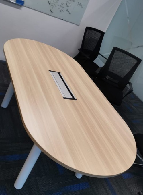 Office Oval Shape Conference Table, Furniture & Home Living, Furniture ...