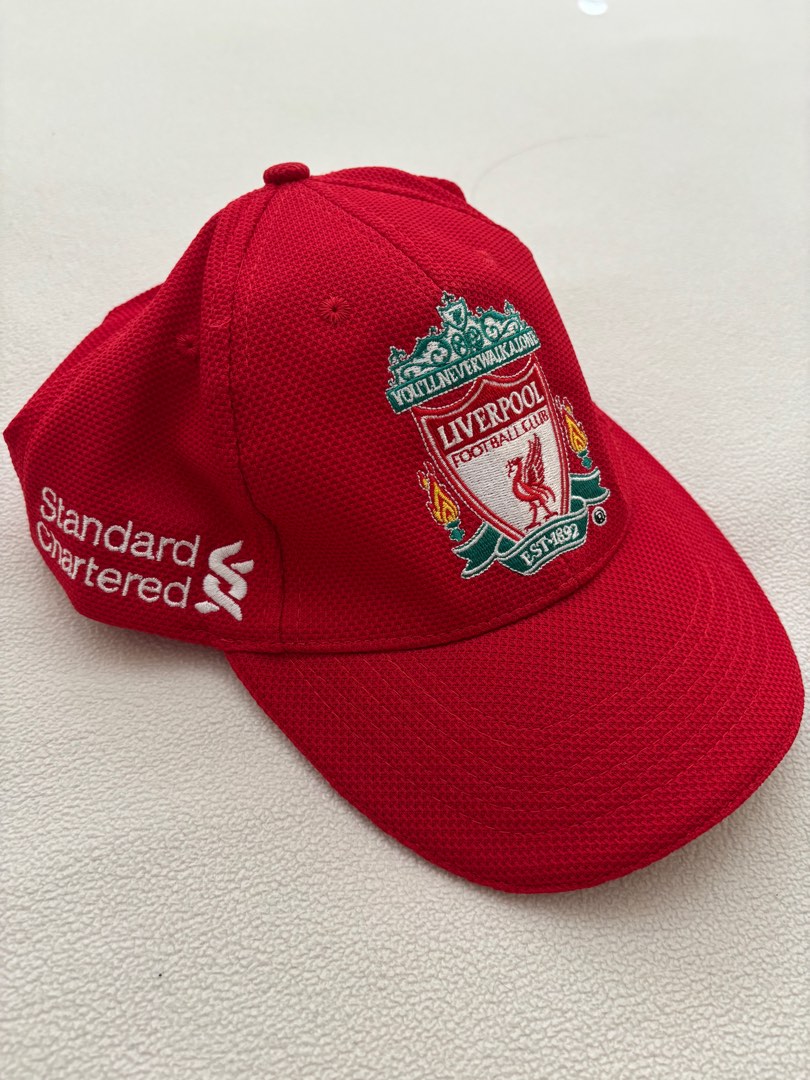 Official Standard Chartered Liverpool FC Cap, Men's Fashion, Watches ...