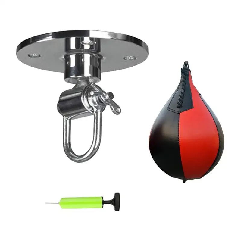 Pear-shaped Boxing Speed Ball With Hanging Swivel Bracket Punching Ball ...