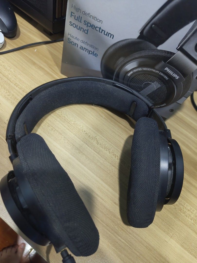 Phillips SHP 9500 open back audiophile headset, Audio, Headphones ...