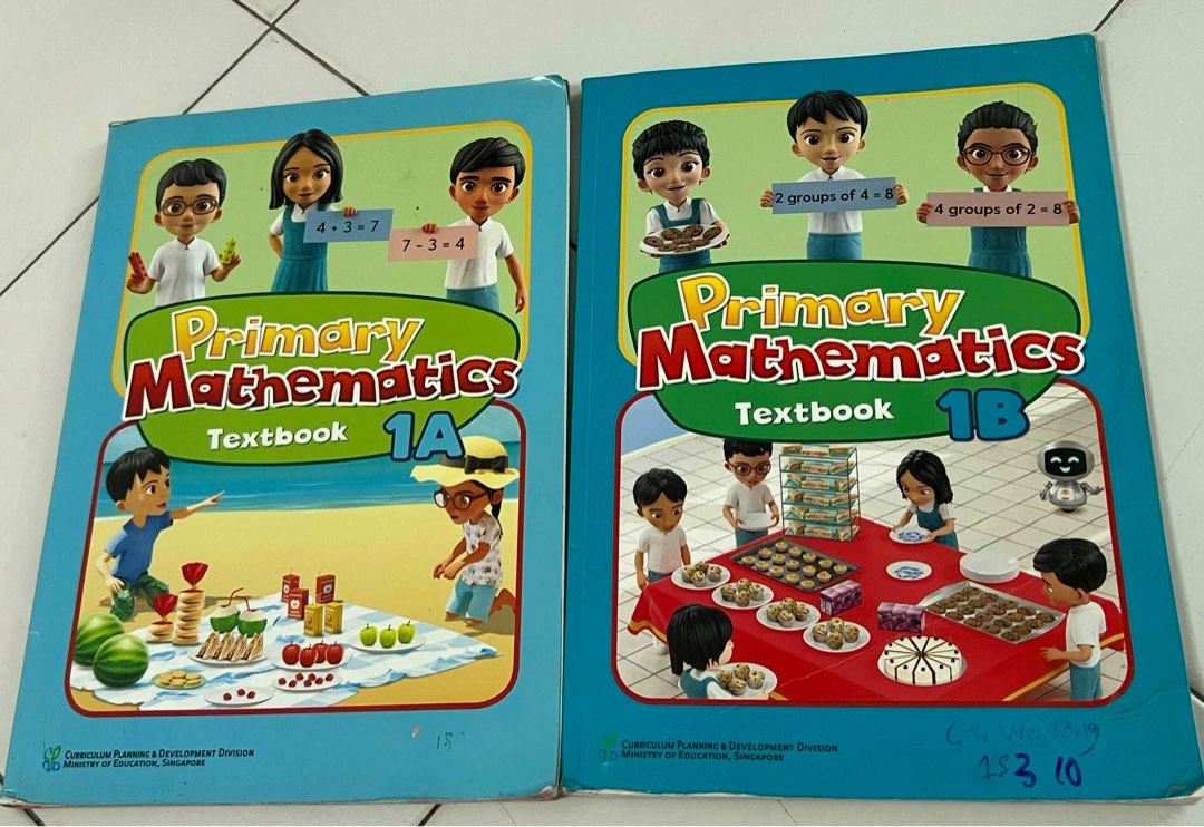 $2 for 2 Primary Mathematics Textbook 1A & 1B, Hobbies & Toys, Books ...
