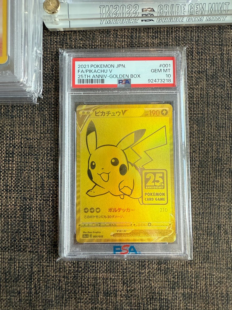 PSA 10 25th Anniversary Pikachu Golden Box, Hobbies & Toys, Toys & Games on Carousell