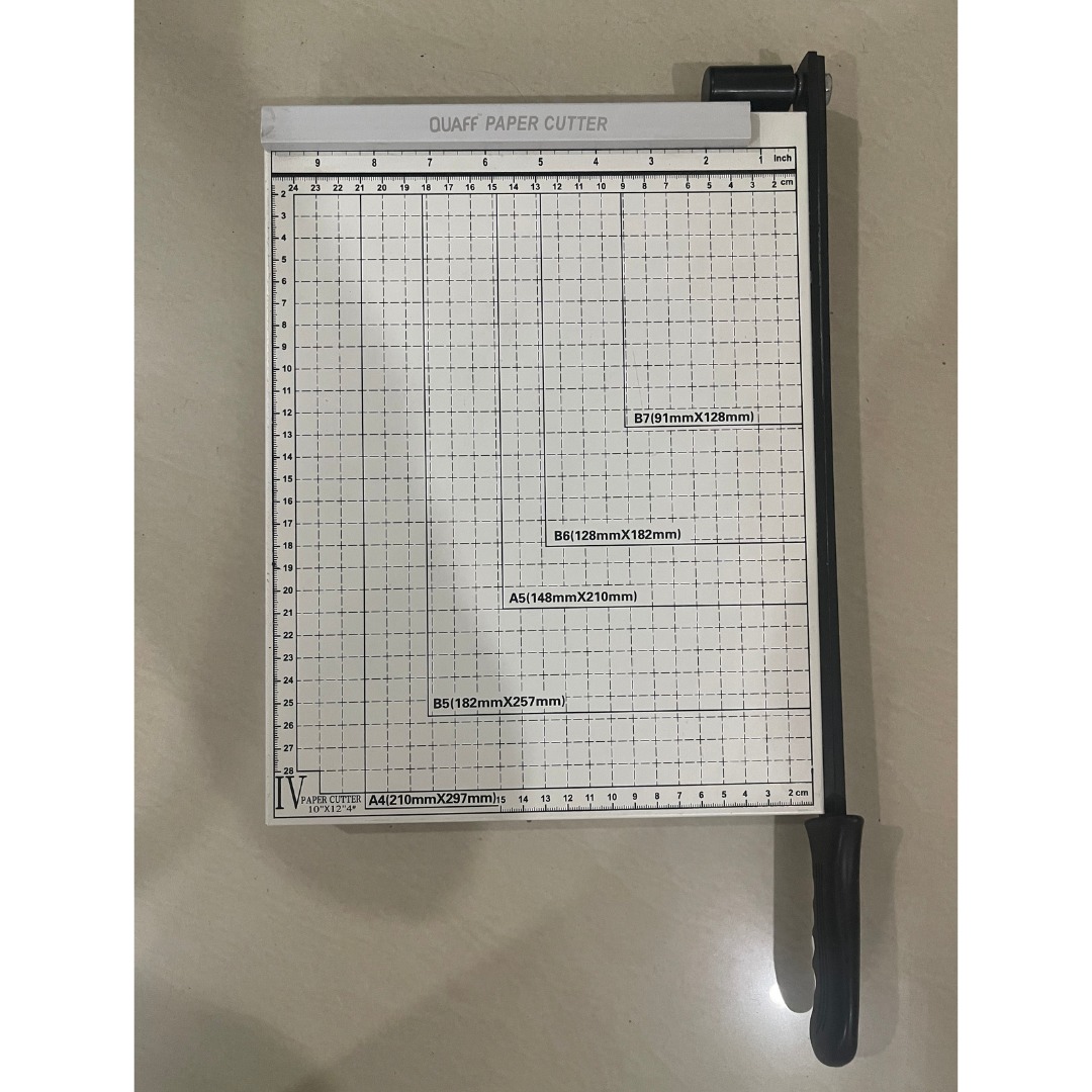 QUAFF A4 Metal Portable Paper Cutter, Hobbies & Toys, Stationary ...