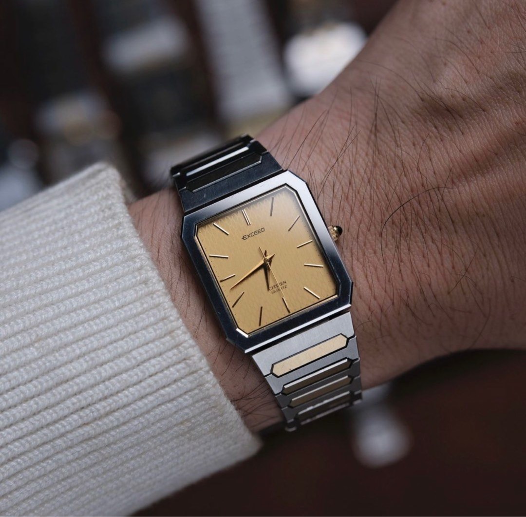 [Rare] Citizen Exceed Two Tone Quartz Vintage Watch Circa 1980s, Men's ...
