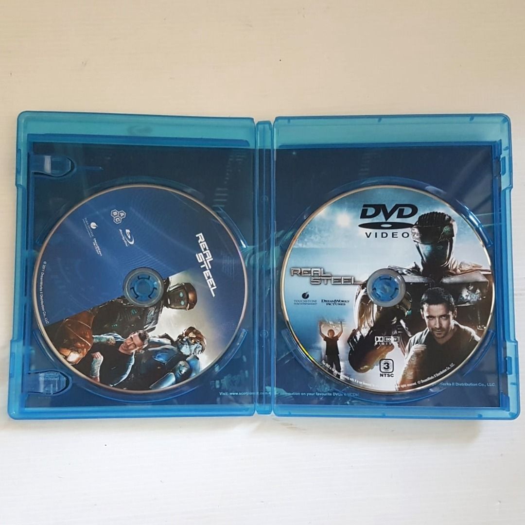 Rare Collectibles, Real Steel, Hugh Jackman, 2 Discs, Blu-Ray & DVD ...