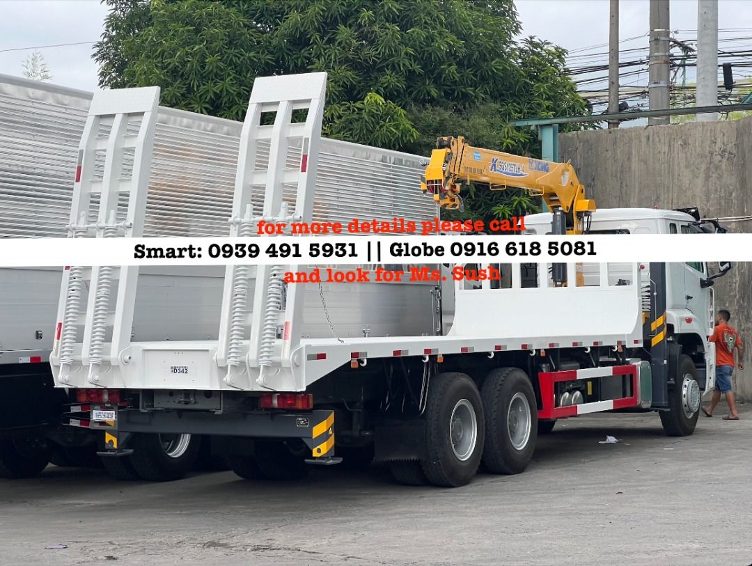 SELF LOADING TRUCK WITH 5 TONS BOOM 10-WHEELER SINOTRUK HOWO NX ...