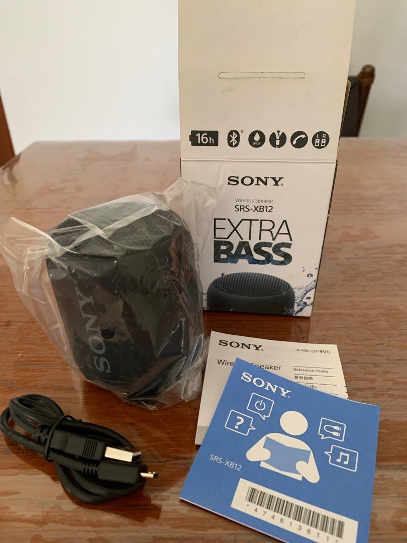Sony SRS-XB12 Extra Bass Wireless Speaker, Audio, Soundbars, Speakers ...