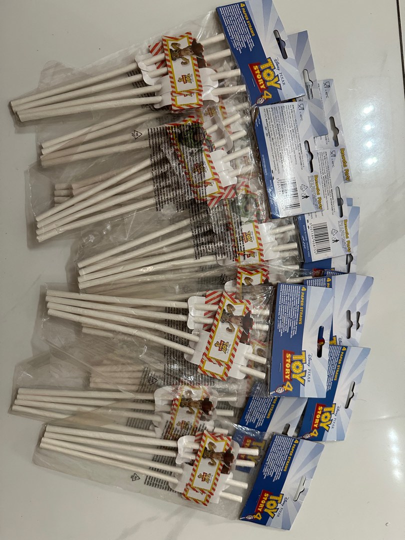 Toy story party straws japan, Hobbies & Toys, Stationary & Craft ...
