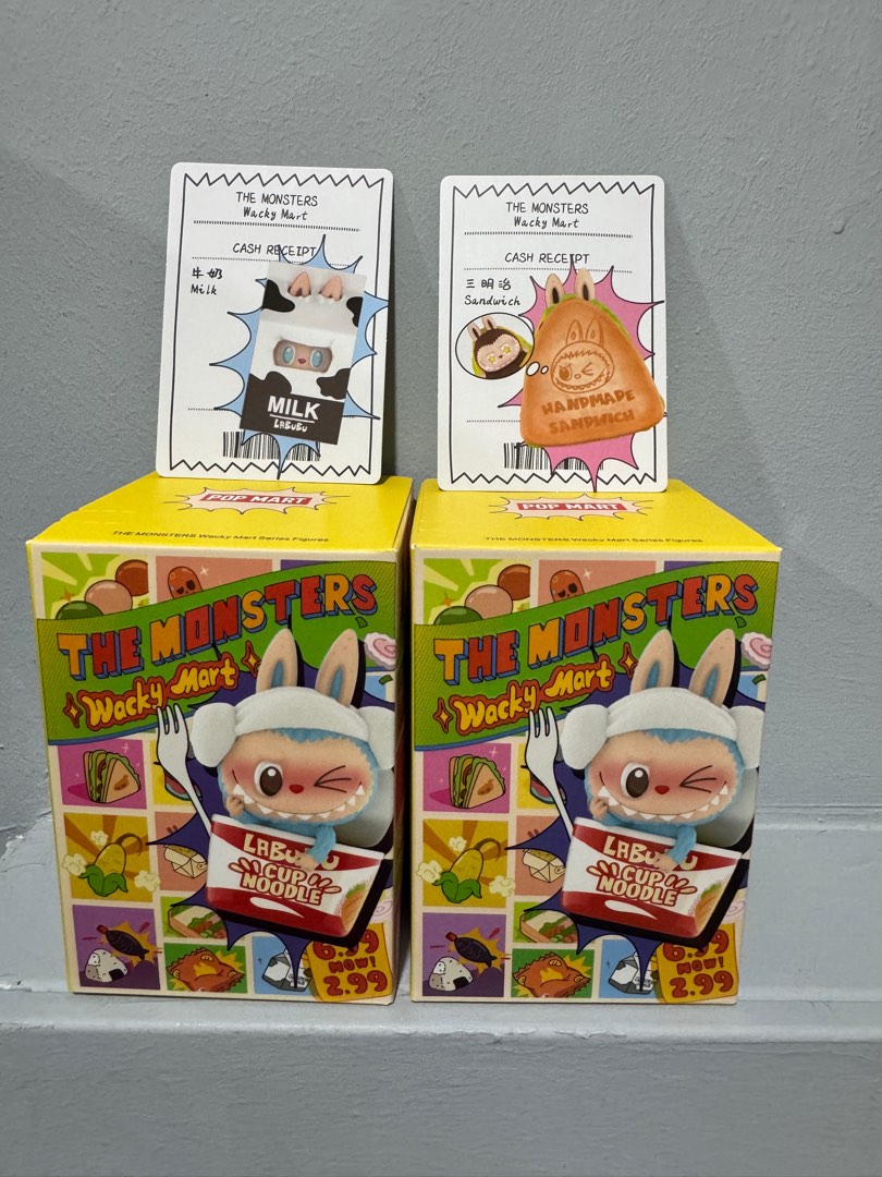 Wacky Mart Labubu Milk Sandwich, Hobbies & Toys, Toys & Games on Carousell