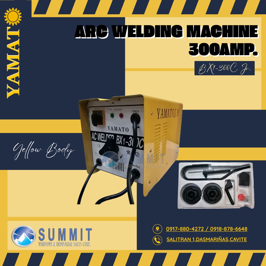 YAMATO Welding Machine 300amp. - Yellow Body Portable Type with Wheels ...