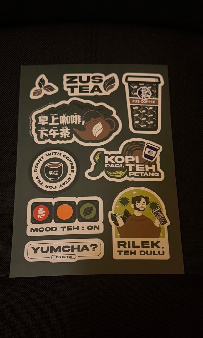 Zus Milk Tea Sticker, Hobbies & Toys, Collectibles & Memorabilia, Fan ...