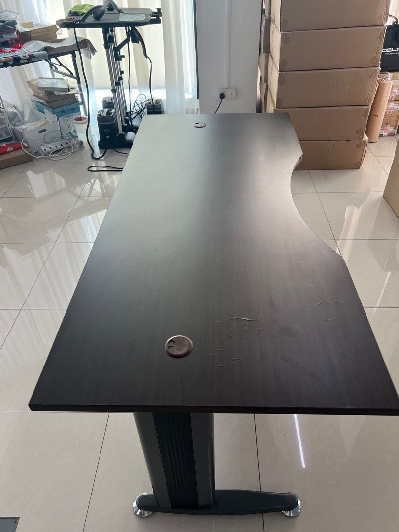 180cm Big Office Table, Furniture & Home Living, Furniture, Tables ...