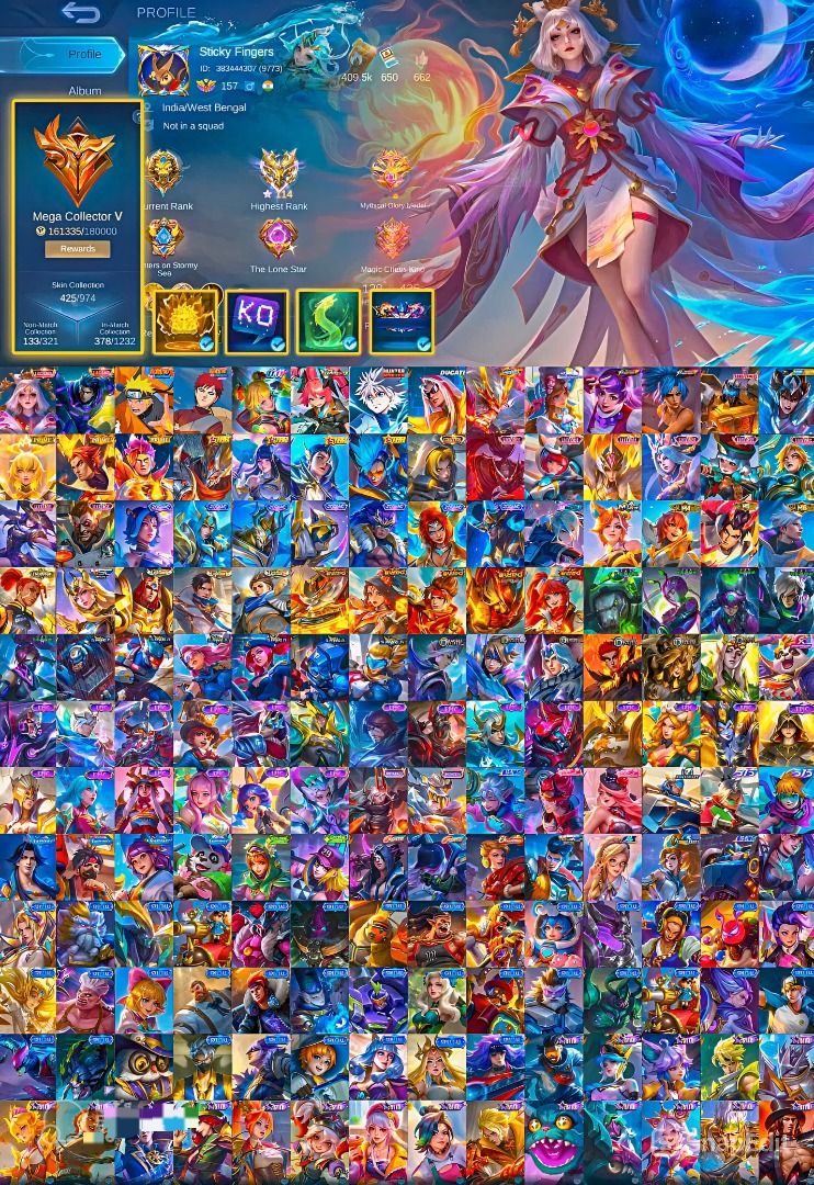 [425 Skins Mega 5] Lunox Legend | Harith HxH | Lukas Naruto | SMURF ...