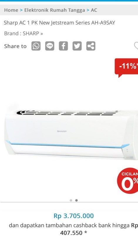 AC SHARP, Perabotan Rumah di Carousell