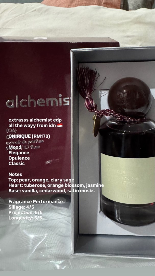 Alchemist Extrait de Parfum - Onirique, Beauty & Personal Care ...