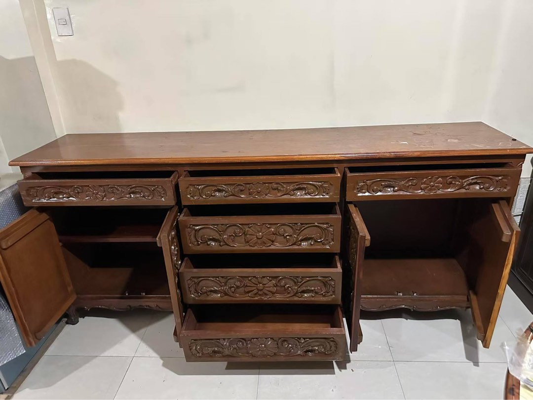 Antique Narra Cabinet Console, Furniture & Home Living, Furniture ...