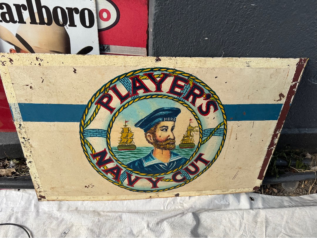 Antique Players Navy Cut Signage, Hobbies & Toys, Collectibles ...