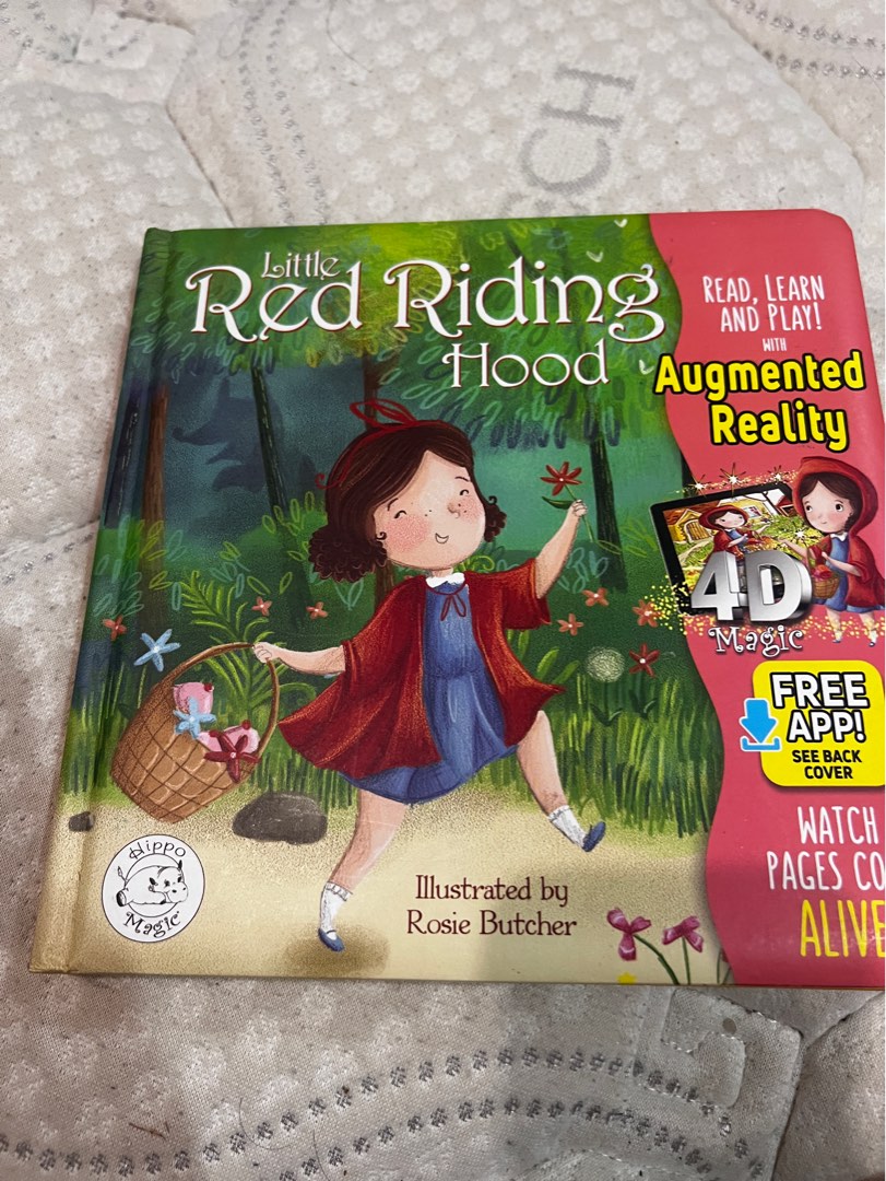 Augmented Reality Red Riding Hood Board Book, Buku & Alat Tulis, Buku ...