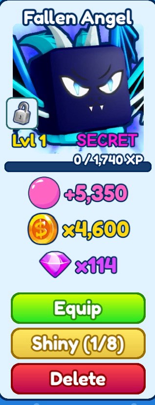 Bgsi bubble gum simulator infinity Roblox secret pet level 1 monolith ...