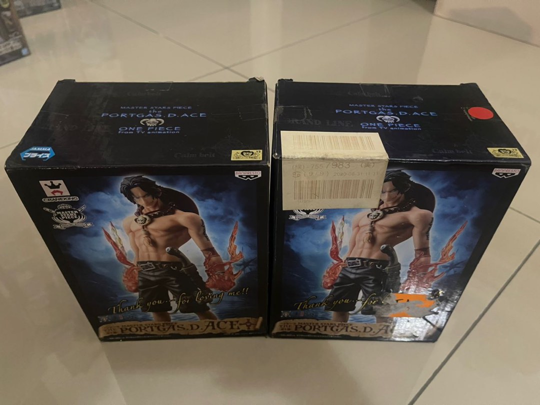 (Box Dented) Banpresto One Piece Portgas D. Ace Figure, Hobbies & Toys ...