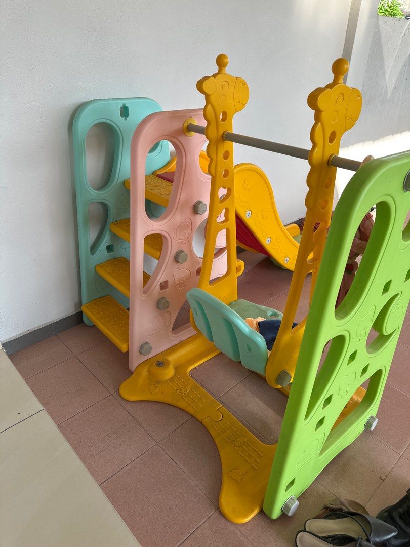 Children slide swing combination baby indoor, Babies & Kids, Infant ...