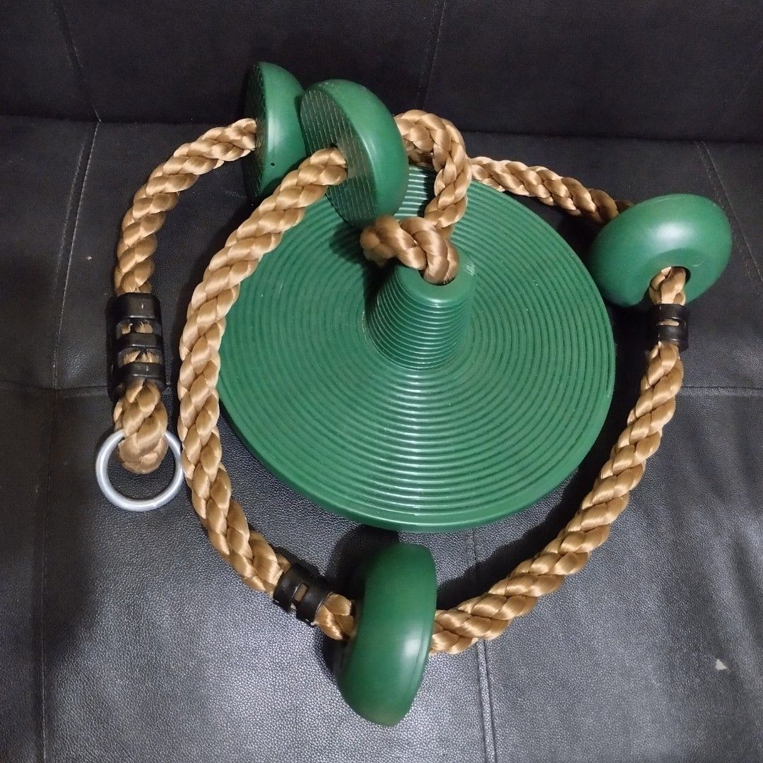 💥Climbing Rope with platforms and a disc swing seat💥, Furniture & Home ...