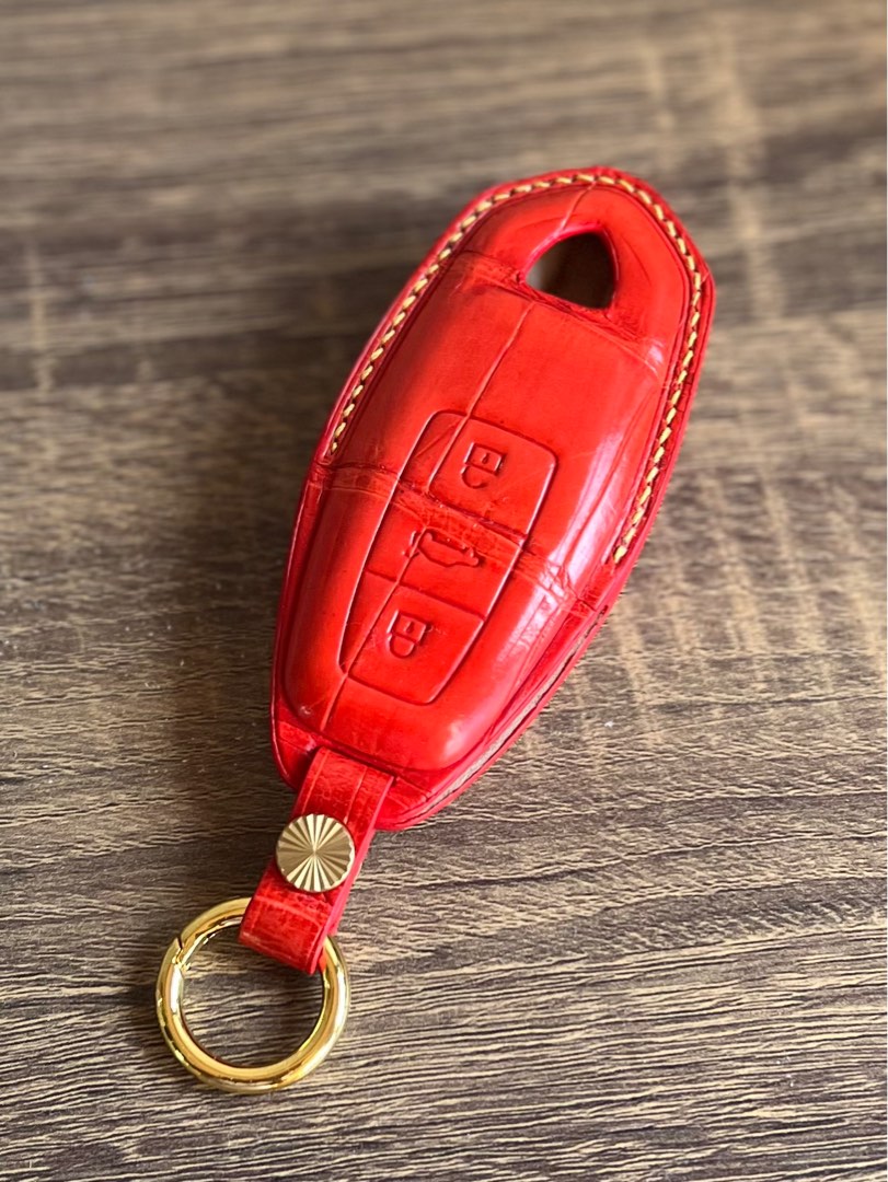 Crocodile skin key fob cover for Lamborghini, Car Accessories ...