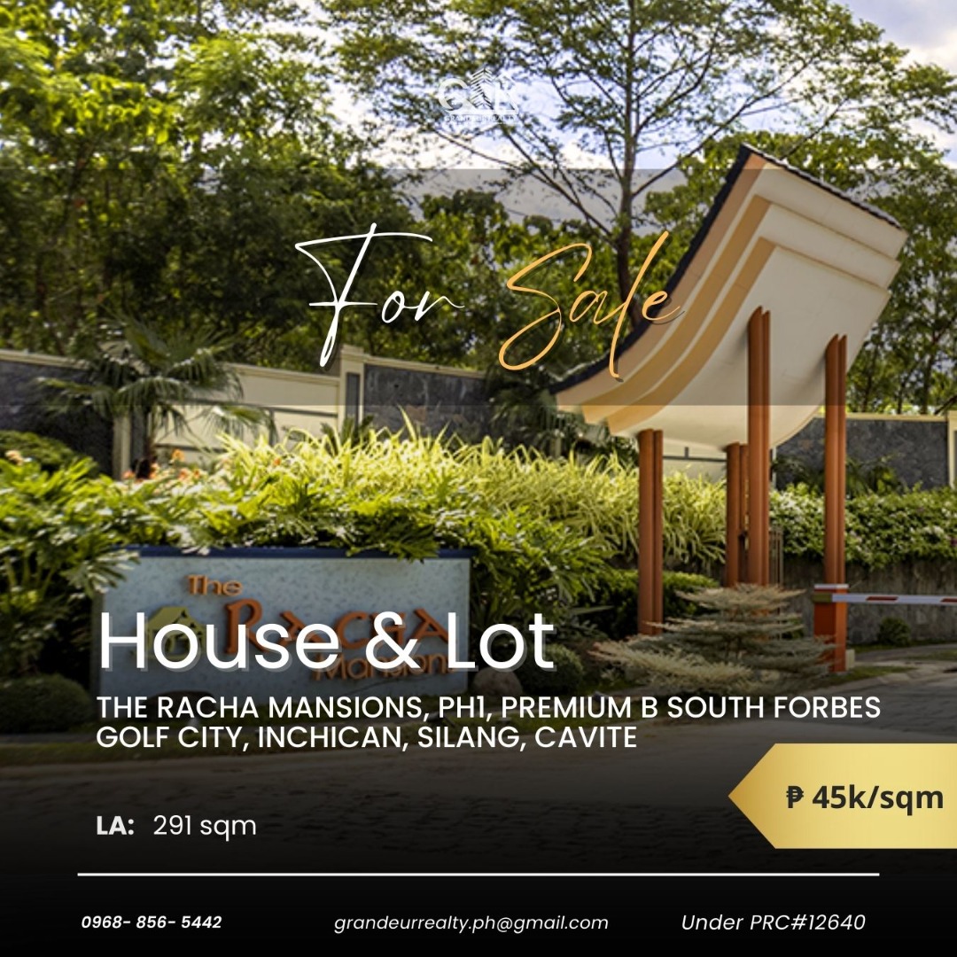 For Sale: House & Lot in The Racha Mansions, Phase 1, Premium B South Forbes Golf City, Barangay ...
