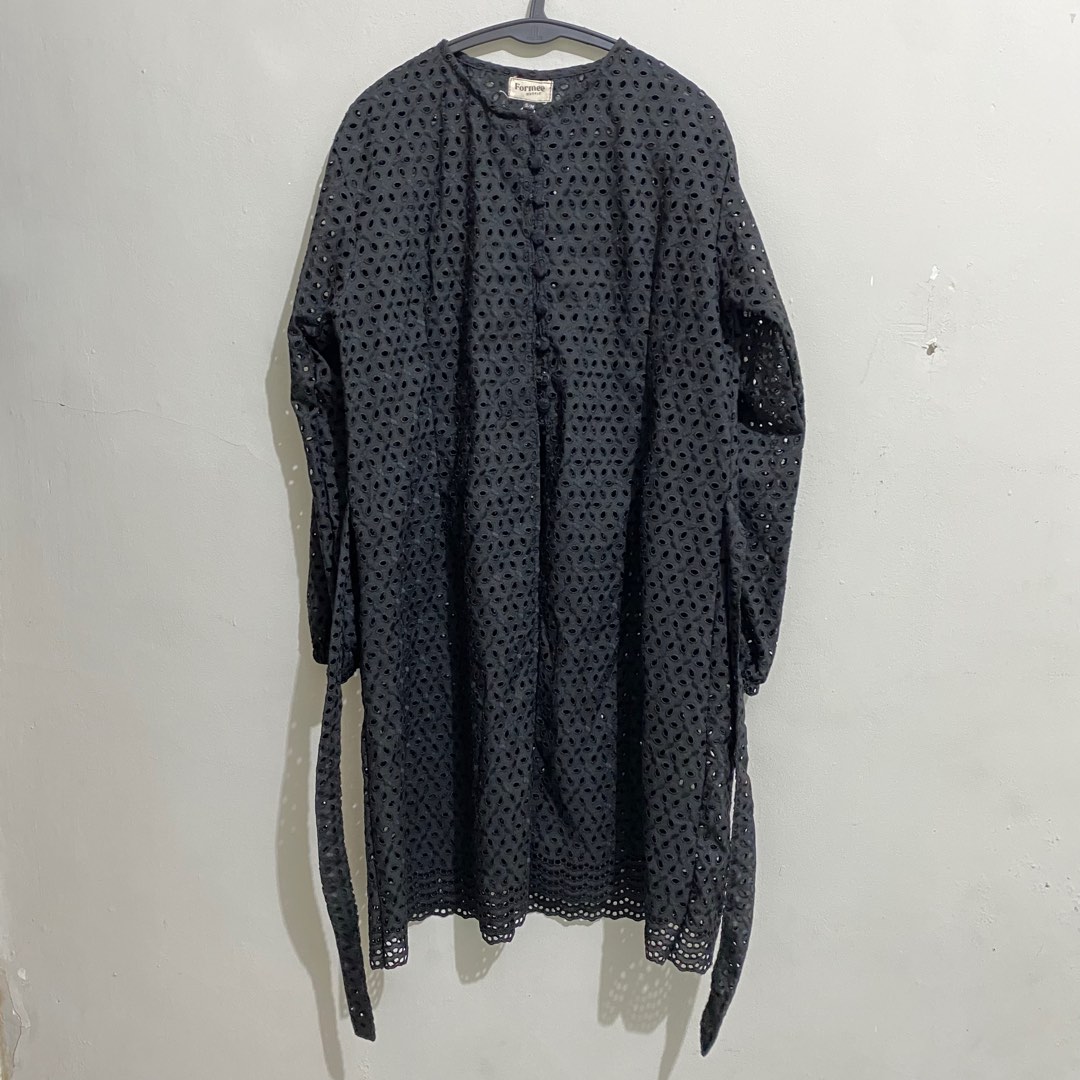 FORMEE OUTFIT Zaline Embroidery Tunic Dress, Fesyen Wanita, Pakaian ...