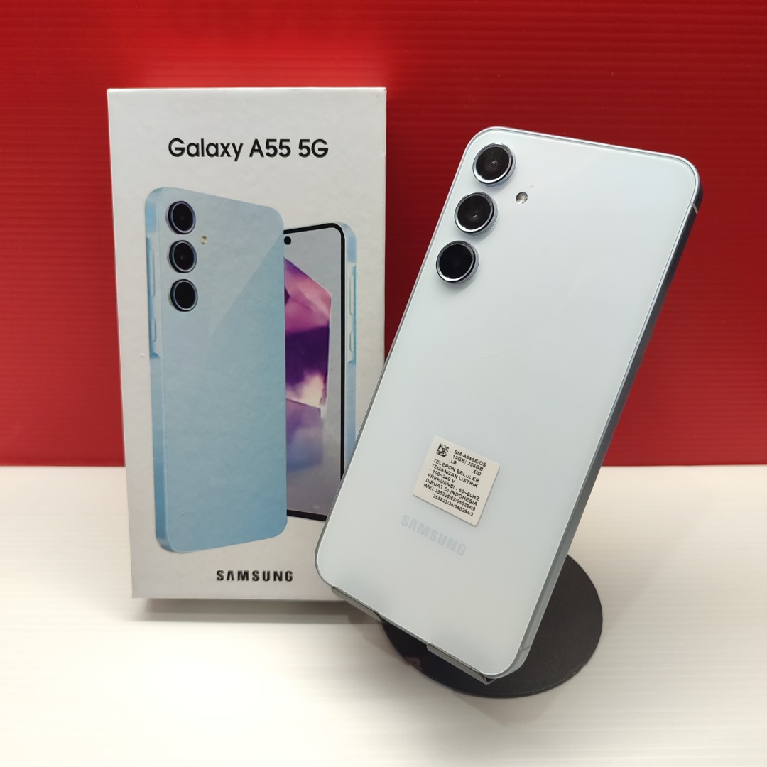 Fullset Samsung Galaxy A55 5G 12/256GB LIKE NEW NO MINUS, Telepon ...