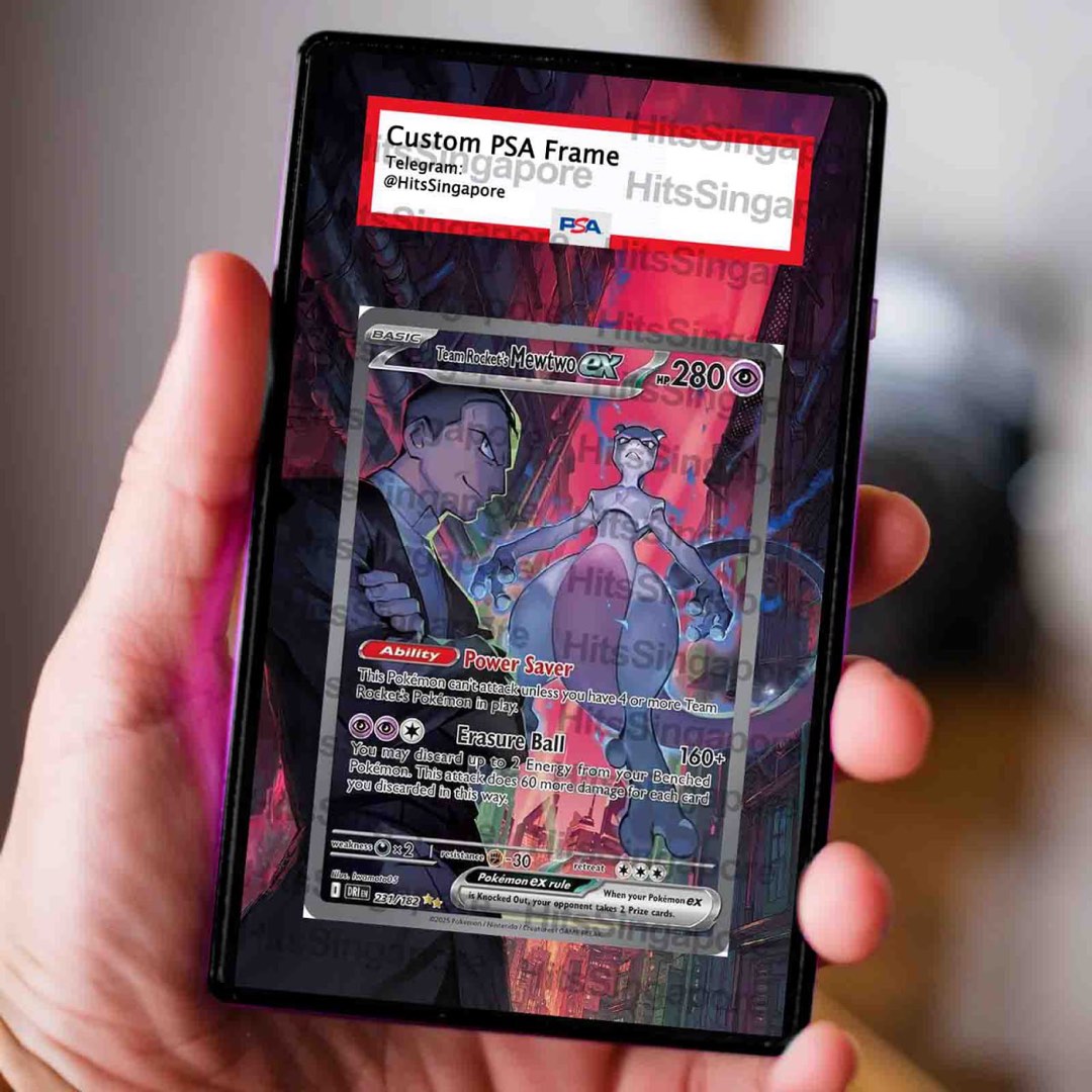 Giovanni Mewtwo PSA Display Frame, Hobbies & Toys, Toys & Games on ...