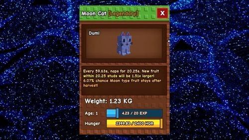 grow a garden moon cat (shiny), Video Gaming, Gaming Accessories, In ...