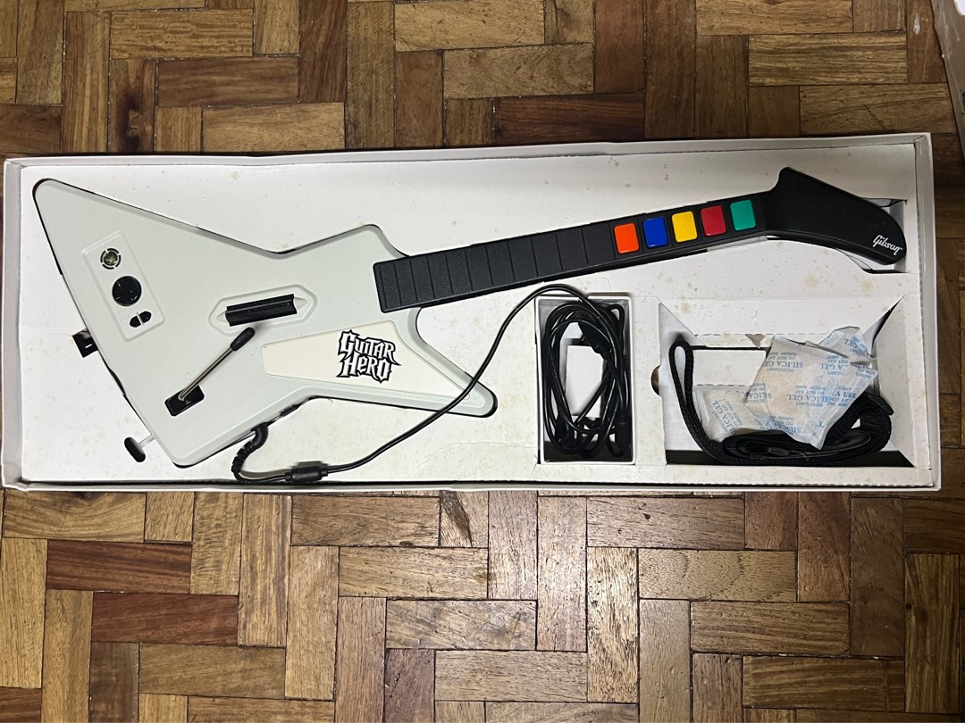 Guitar Hero 3 Legends of Rock Gibson x-plorer guitar controller for pc ...